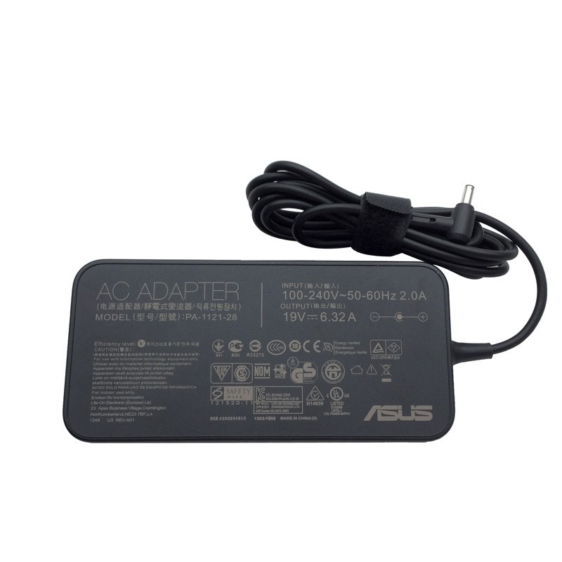 Buy Adapter Genuine Asus 120W(19V-6.32A) Adapter Charger Model PA-1121 ...
